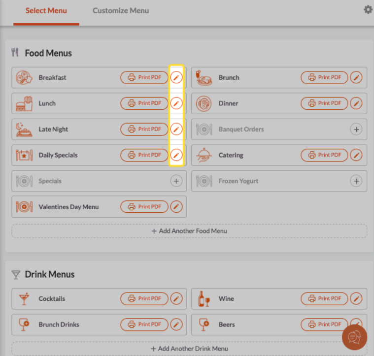 Creating Adding And Editing Menu Items Food And Drink